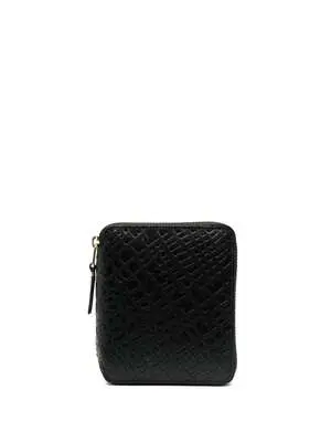 Comme Des Garçons Zip Around Textured Wallet - Black