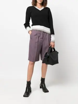 BARRIE V-neck Cashmere Sweater - Black