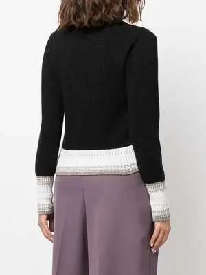 BARRIE V-neck Cashmere Sweater - Black