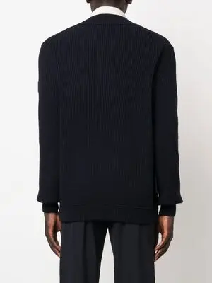 BOSS Zipped-up Knit Cardigan