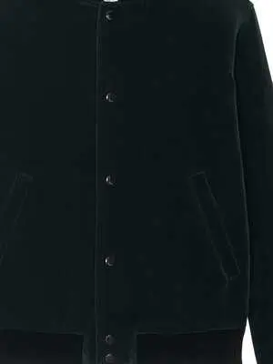 Saint Laurent Teddy Velvet Jacket - Green