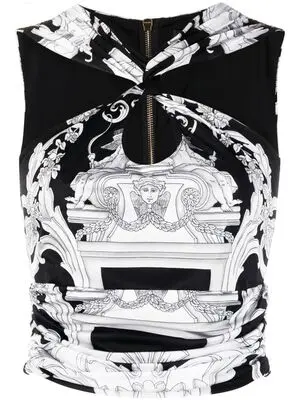 Versace Zip Up Camis Tanks For Women