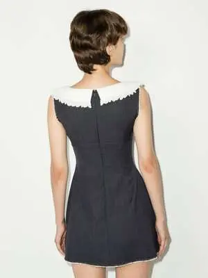 SHUSHU/TONG Bow-detail Sleeveless Dress - Grey