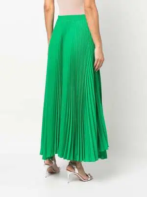 STYLAND Elaticated-wait Pleated Long Kirt
