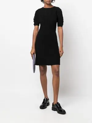 FERRAGAMO Micro-pleated Midi Dress