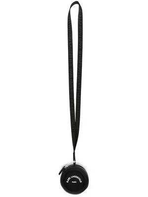 Karl Lagerfeld Logo-print Round Coin Purse