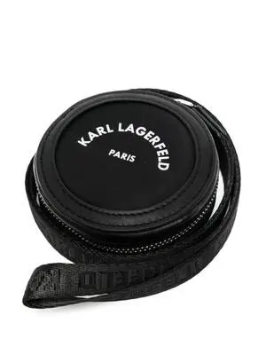 Karl Lagerfeld Logo-print Round Coin Purse