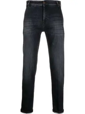 PT TORINO Logo-patch Straight-leg Jeans