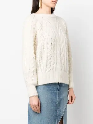 IRO PARIS Cable-knit Wool-blend Jumper