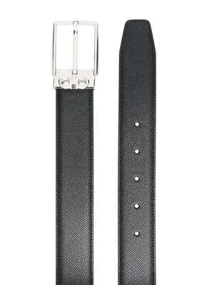 FERRAGAMO Reversible Gancini Belt - Black