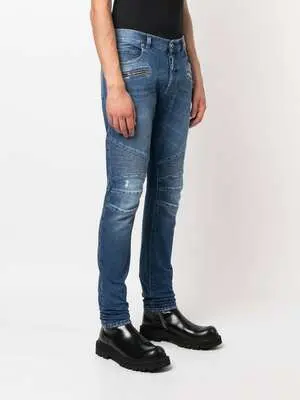 Balmain Ribbed Skinny Jeans