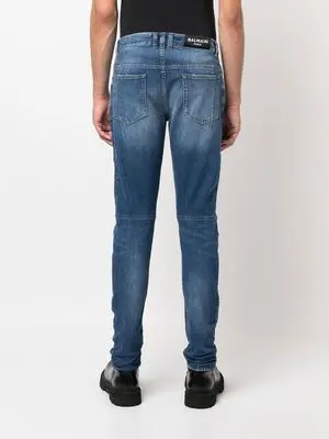 Balmain Ribbed Skinny Jeans