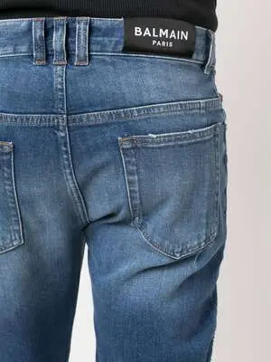 Balmain Ribbed Skinny Jeans