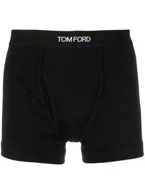 TOM FORD Logo-waistband Boxers - Black