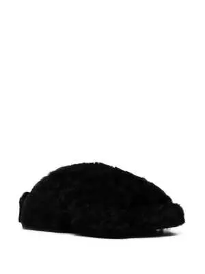 JIL SANDER Crossover-strap Shearling Mules