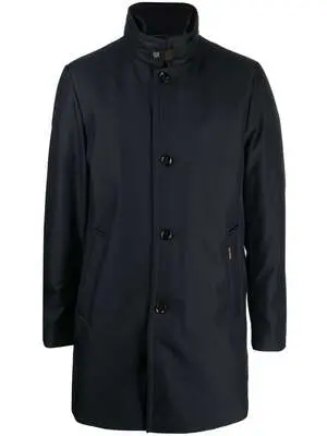 MOORER Buttoned High-neck Coat