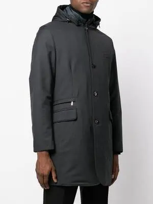 MOORER Buttoned-up Hooded Parka