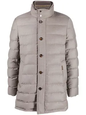 MOORER Padded Buttoned-up Coat