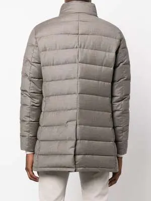 MOORER Padded Buttoned-up Coat