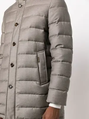 MOORER Padded Buttoned-up Coat