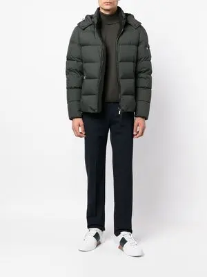 MOORER Quilted-finish Puffer Jacket - Green