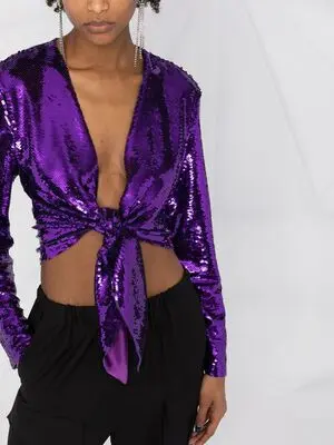 TOM FORD Tie-fastening Sequin Blouse