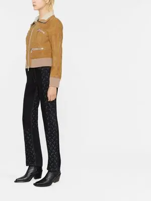 Dsquared2 Ribbed-detail Zipped-up Bomber Jacket