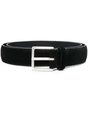 ORTIGNI Geometric Buckle Belt - Black