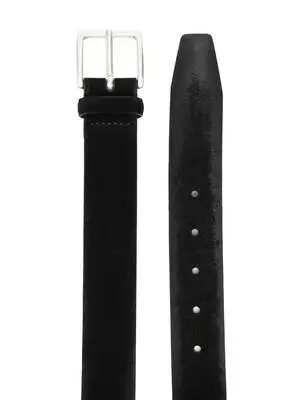 ORTIGNI Geometric Buckle Belt - Black