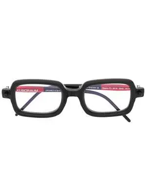 KUBORAUM Square-frame Glasses - Black