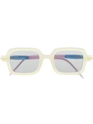 KUBORAUM P2 Square-frame Sunglasses - Yellow