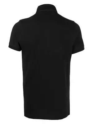 Tommy Hilfiger Embroidered-logo Polo Shirt - Black