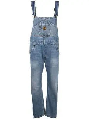 WASHINGTON DEE-CEE Logo-patch Denim Dungarees Blue