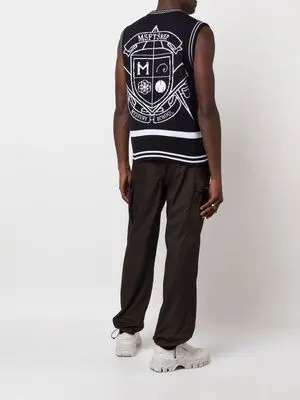 MSFTS Intarsia-knit Logo Vest