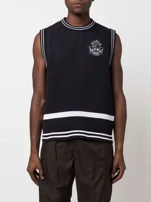 MSFTS Intarsia-knit Logo Vest