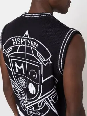 MSFTS Intarsia-knit Logo Vest