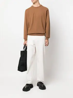 Zegna Crew-neck Cashmere Jumper - Brown