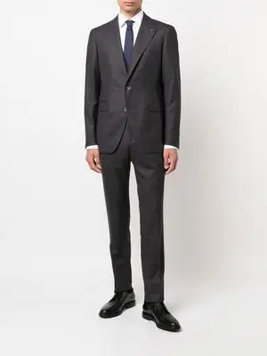 Tagliatore Single-breasted Virgin Wool Suit - Grey