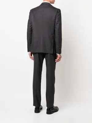 Tagliatore Single-breasted Virgin Wool Suit - Grey