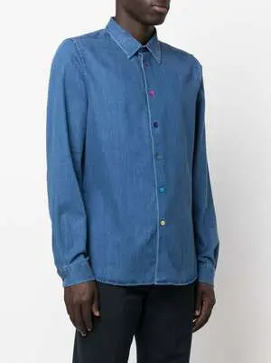 Paul Smith Long-sleeve Organic Denim Shirt
