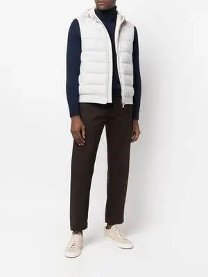 BALLANTYNE Roll-neck Wool Jumper - Blue
