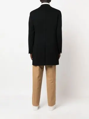 Tagliatore Single-breasted Wool Coat - Black