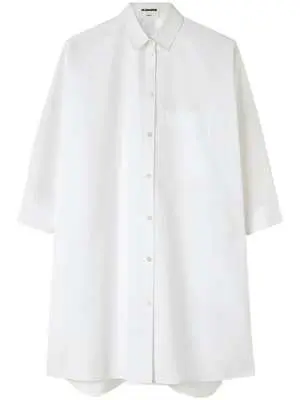 JIL SANDER A-line Shirt Dress - White
