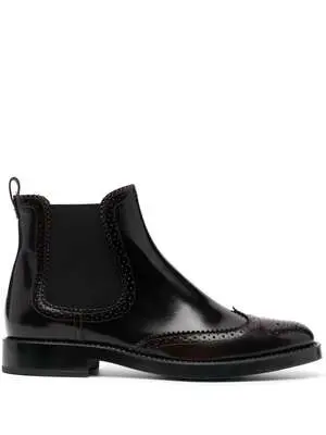 TOD'S Brogue-detail Chelsea Boots
