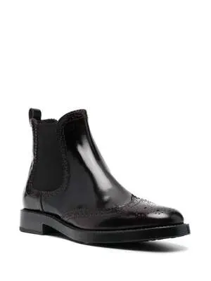 TOD'S Brogue-detail Chelsea Boots