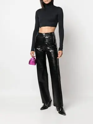 AMBUSH Funnel-neck Long-sleeve Top - Black
