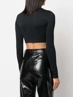 AMBUSH Funnel-neck Long-sleeve Top - Black