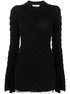 AMBUSH Textured Logo-hem Knit Jumper
