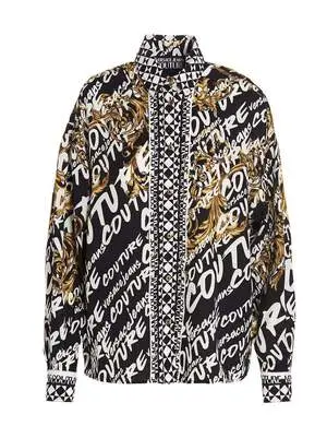 Versace Panel Brush Shirt White/black