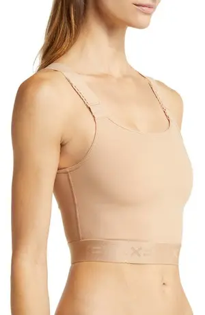 TOMBOYX Adjustable Compression Crop Top - Chai